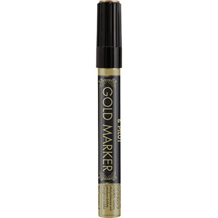 Pilot Gold Metallic Permanent Paint Markers, Medium Point, Dozen Box ...