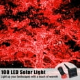 DELight Solar Powered 36FT 100 LED Warm Red Christmas Lights ...