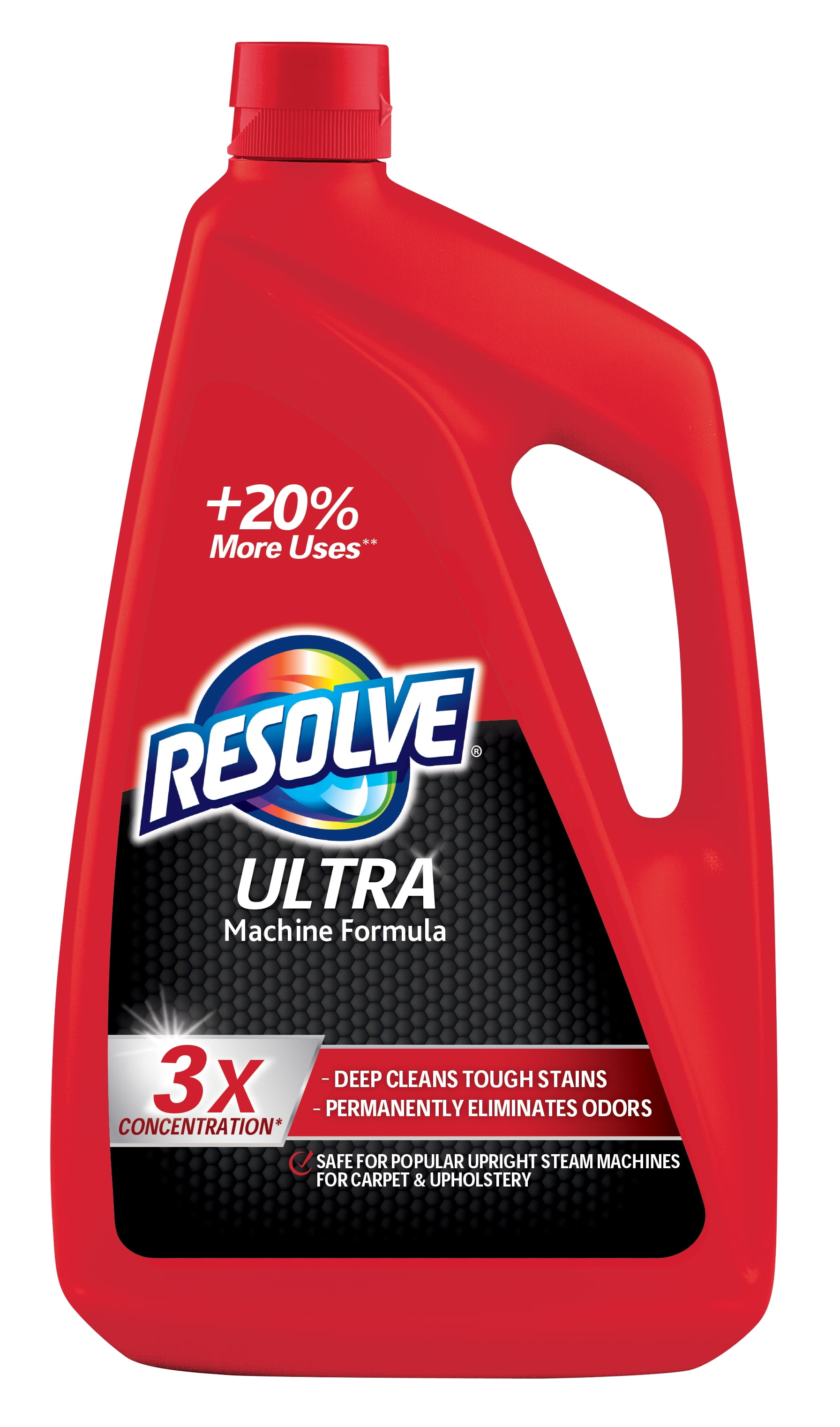 Resolve Ultra 3X Concentrated Machine Formula, 48oz, Eliminates Odors ...