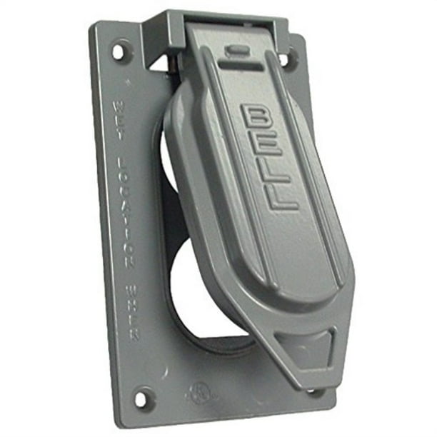hubbell-bell 5095-0 1-gang vertical box mount duplex weatherproof cover ... hubbell-bell 5095-0 1-gang vertical box mount duplex weatherproof cover ...