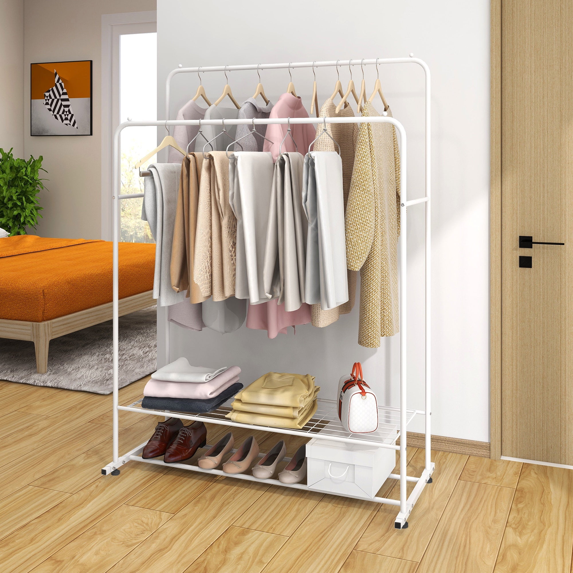 Clothing Rack In Bedroom