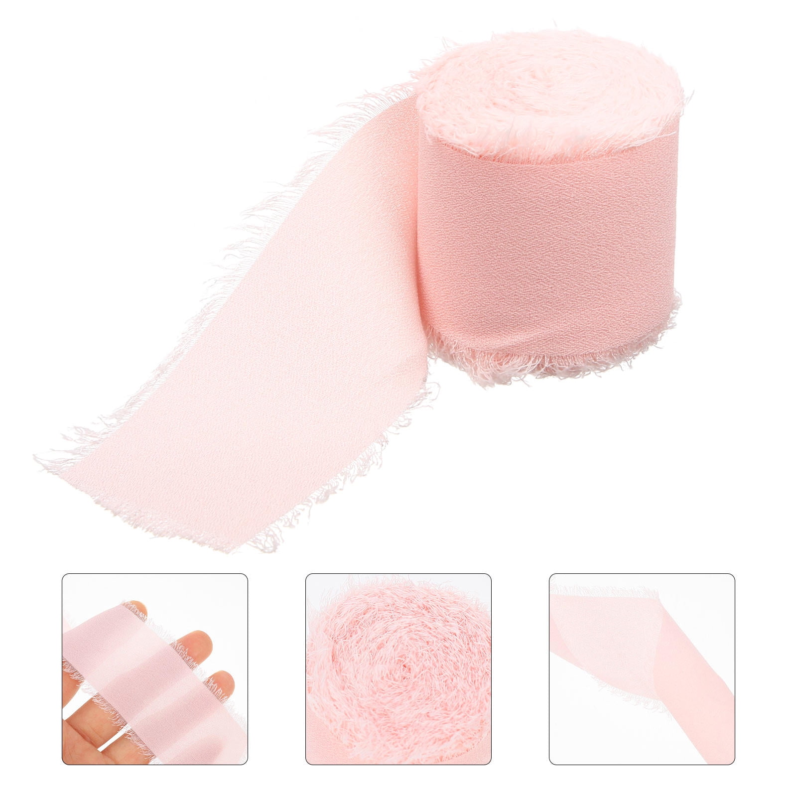 Click here for Tailtoss 4pack Handmade Design Pink Chiffon Ribbon... prices