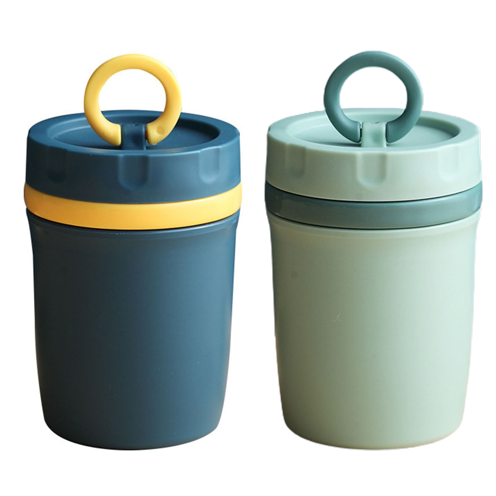 Portable Microwaveable Breakfast Cup with Lid, 2 Colors Porridge Lunch ...