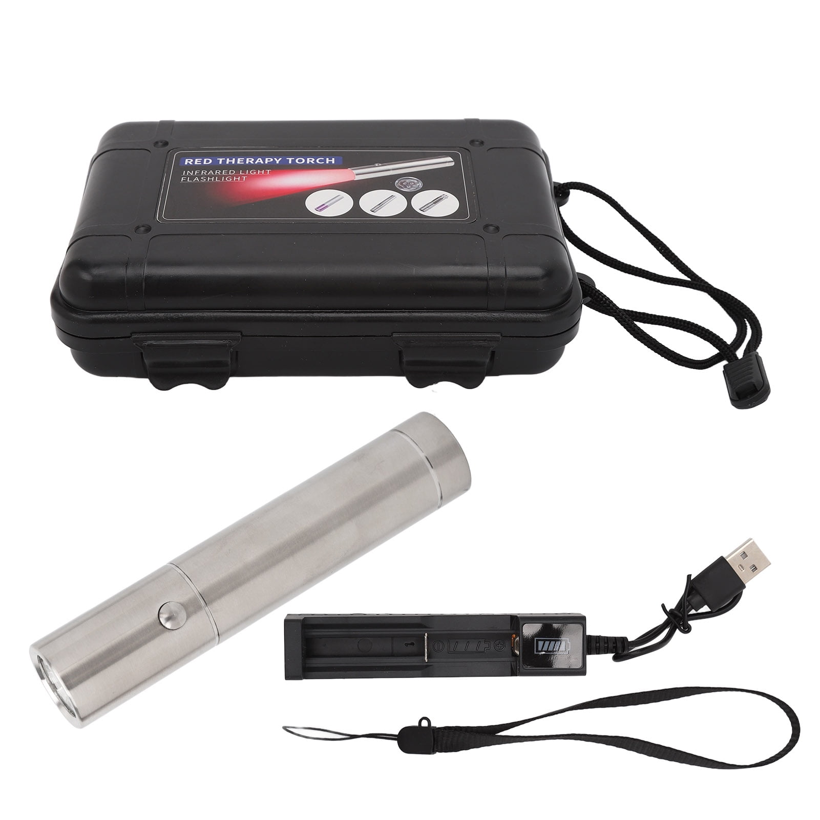 Antorcha de terapia infrarroja, 630 nm 660 nm LED rojo Antorcha de ...