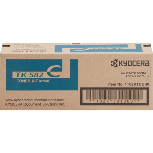 Kyocera Mita TK582C Cyan Toner Cartridge High Yield - Walmart.com