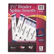 Avery 1" Binder Spine Inserts, 40 Inserts (89103) - Walmart.com