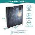 ALAZA Science Light Bulb Hardcover 3 Ring Binder 1.5" D-Rings with ...
