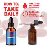 Sugar Clean Advanced Formula Drops Natural Support Supplement ...