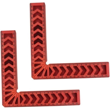 90 Degree Positioning Squares 8inch Plastic Right Angle Ruler Clamps ...