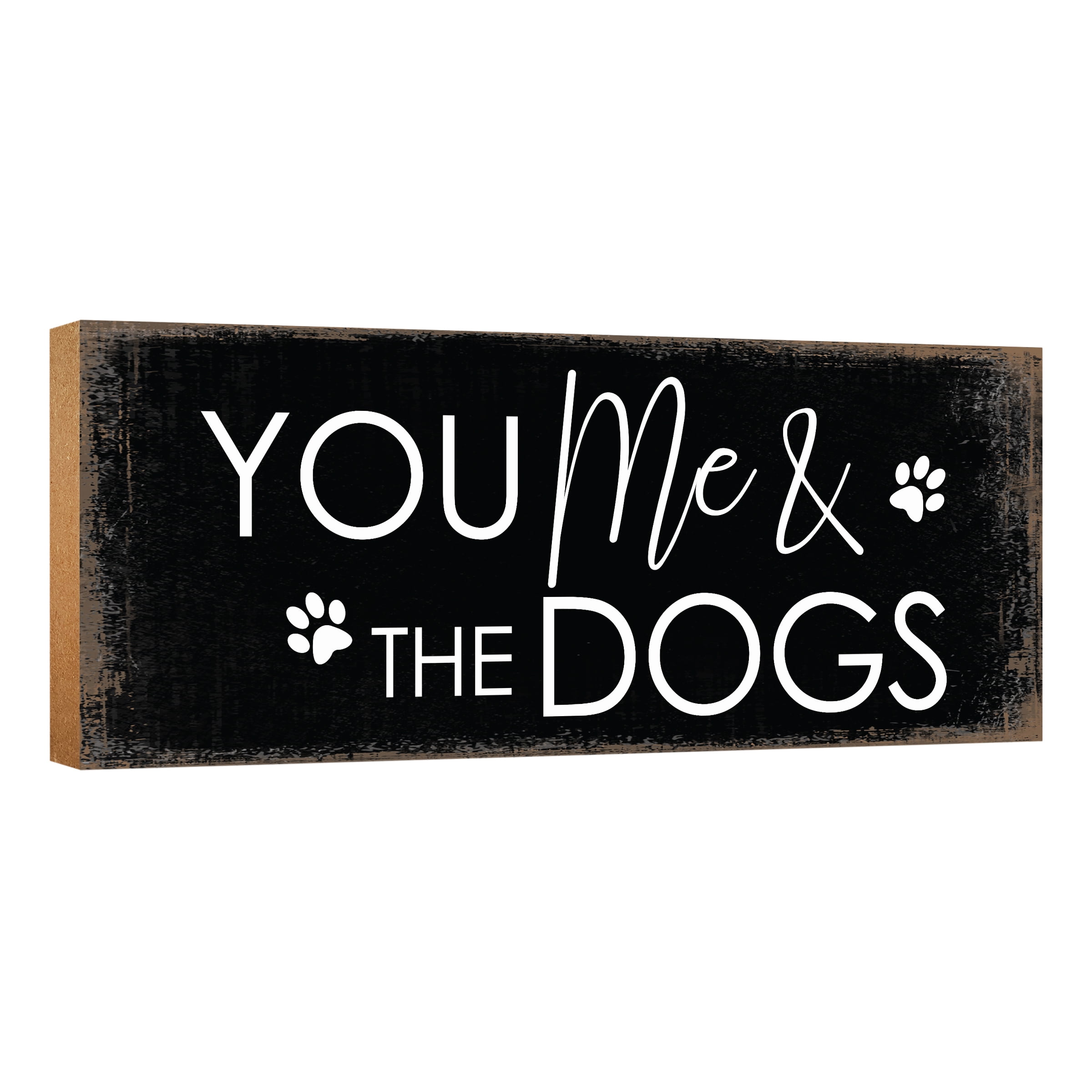 LifeSong Milestones Inspirational Dog Sign Wooden Tabletop Decor for ...