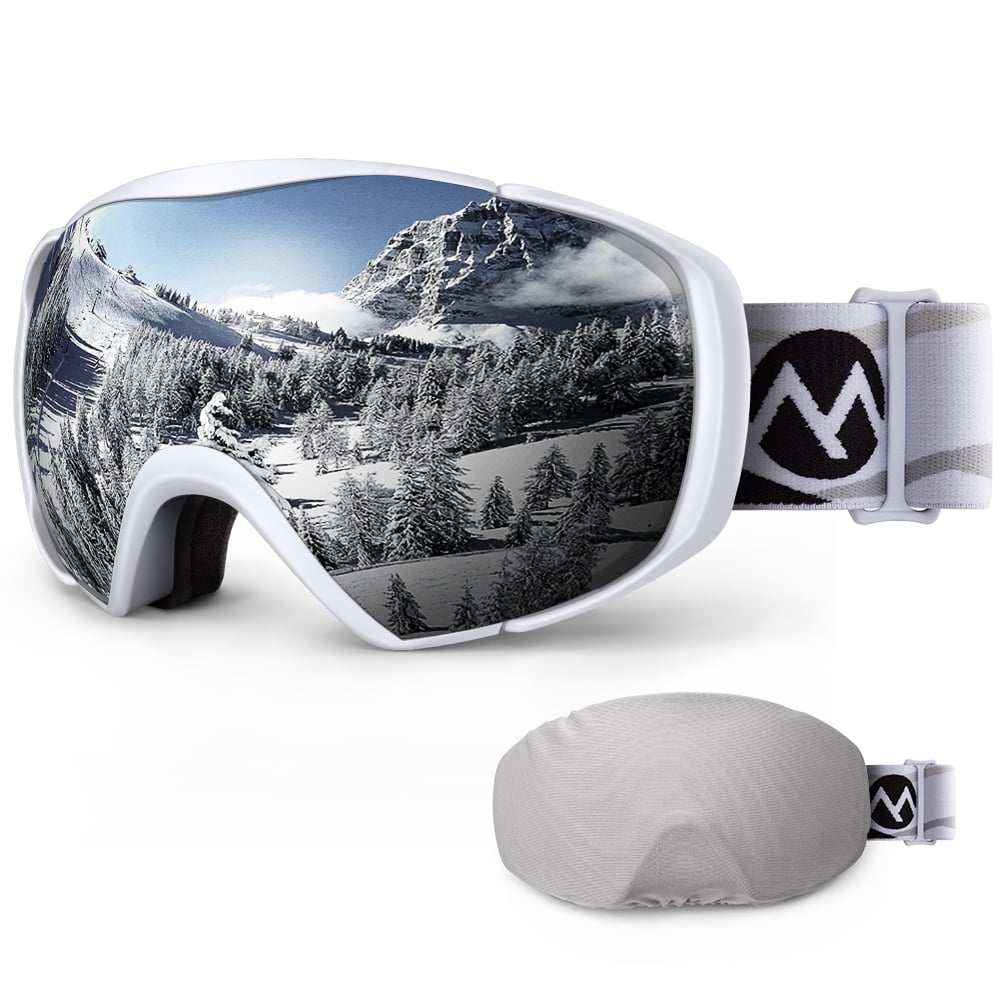 OutdoorMaster Ski Goggles with Cover Snowboard Snow Goggles OTG Anti ...
