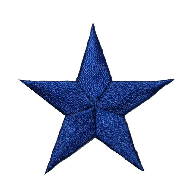 ID 3440 Blue Star Patch Symbol Space Night Sky Embroidered Iron On ...