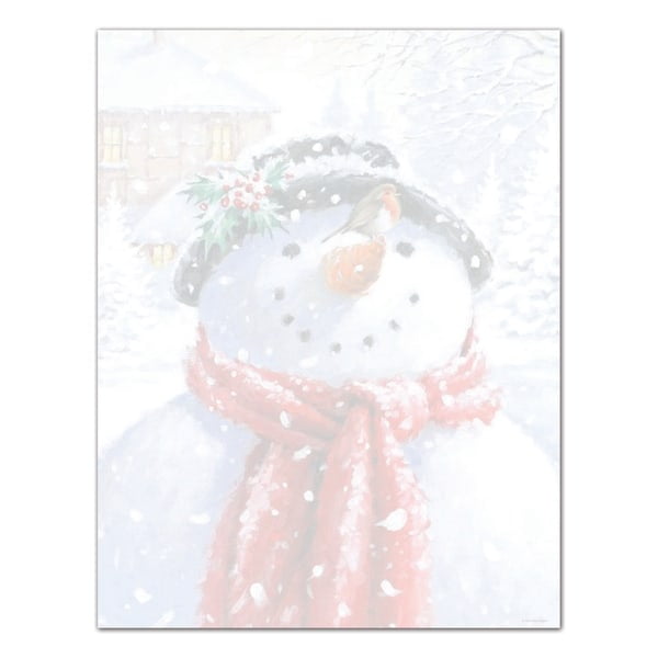 Great Papers! Snowman Face Letterhead, 80 Ct - Walmart.com