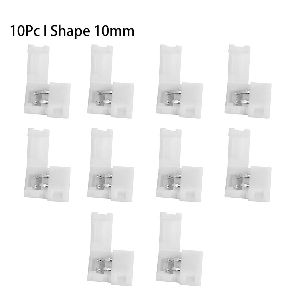 1/5/10Pcs Free Welding Clip-on Coupler Solderless Corner PCB LED Strip ...