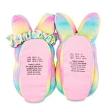 Kids Easter Peeps Plush Bunny Rainbow Slippers (One Size Fits Most ...