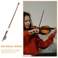 ETHZZLE Professional Wooden Violin Bow with Natural Horsetail Hair Well ...