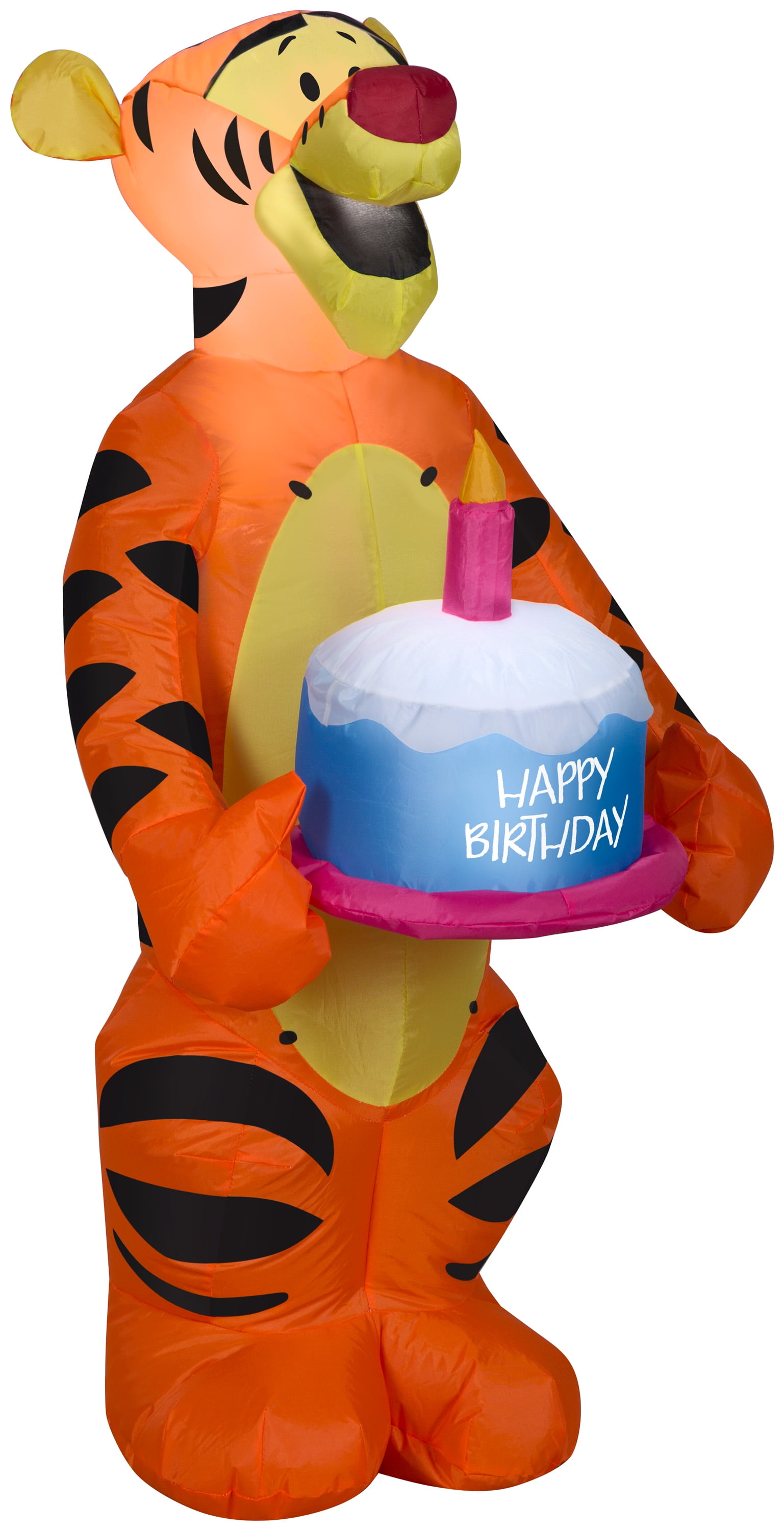 Gemmy Airblown Inflatable Birthday Party Tigger with Cake, 3.5 ft Tall ...