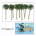 Tssuoun Building Model Coconut Tree Home Reception Landscape Plastic ...