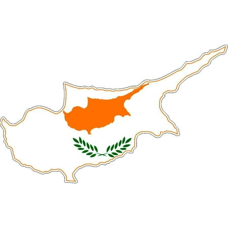 Sticker Sticker Adhesif Car Vinyl Flag Map Cyprus | Walmart Canada