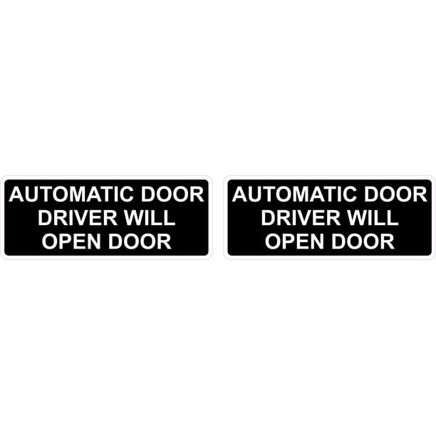 StickerTalk Automatic Door Driver Will Open Door Vinyl Stickers, 1 ...