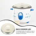 NUOLUX Universal Stainless Steel Lid for Rice Cooker Silver Easy to ...