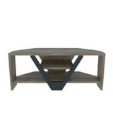 Karin Modern Wood TV Stand for 45 inch TV- Walnut Black - Walmart.com