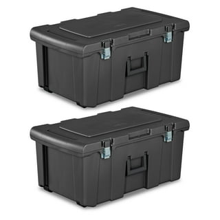Sterilite 15 Gallon Industrial Tote Plastic, Black, Set of 6 - Walmart.com