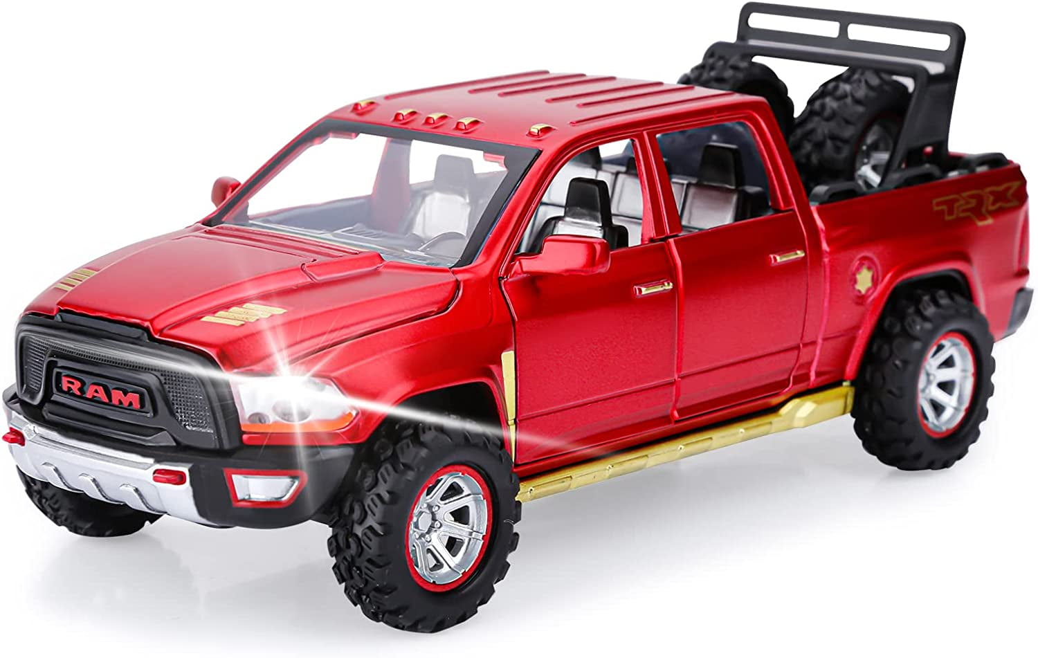 Toy Trucks for Boys RAM 1500 Pickup Truck Toys Diecast Metal Model Cars ...