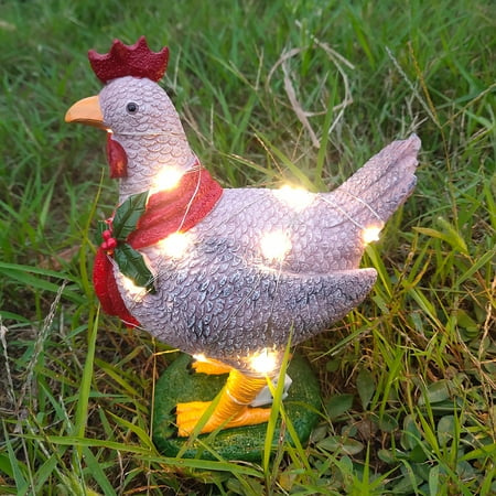 Light-Up Animal Ornament Artificial Outside Garden Sculpture Glowing ...