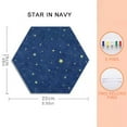 Hexagon Felt Cork Board Tiles Self Adhesive Bulletin Board 8.6" x 7.5 ...
