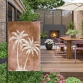 Brown Palm Tree House Flags For Outdoor, Summer Tropical Beach Country ...