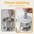 18/8 (305) Stainless Steel Mortar and Pestle Set,Mortar and Pestle with ...
