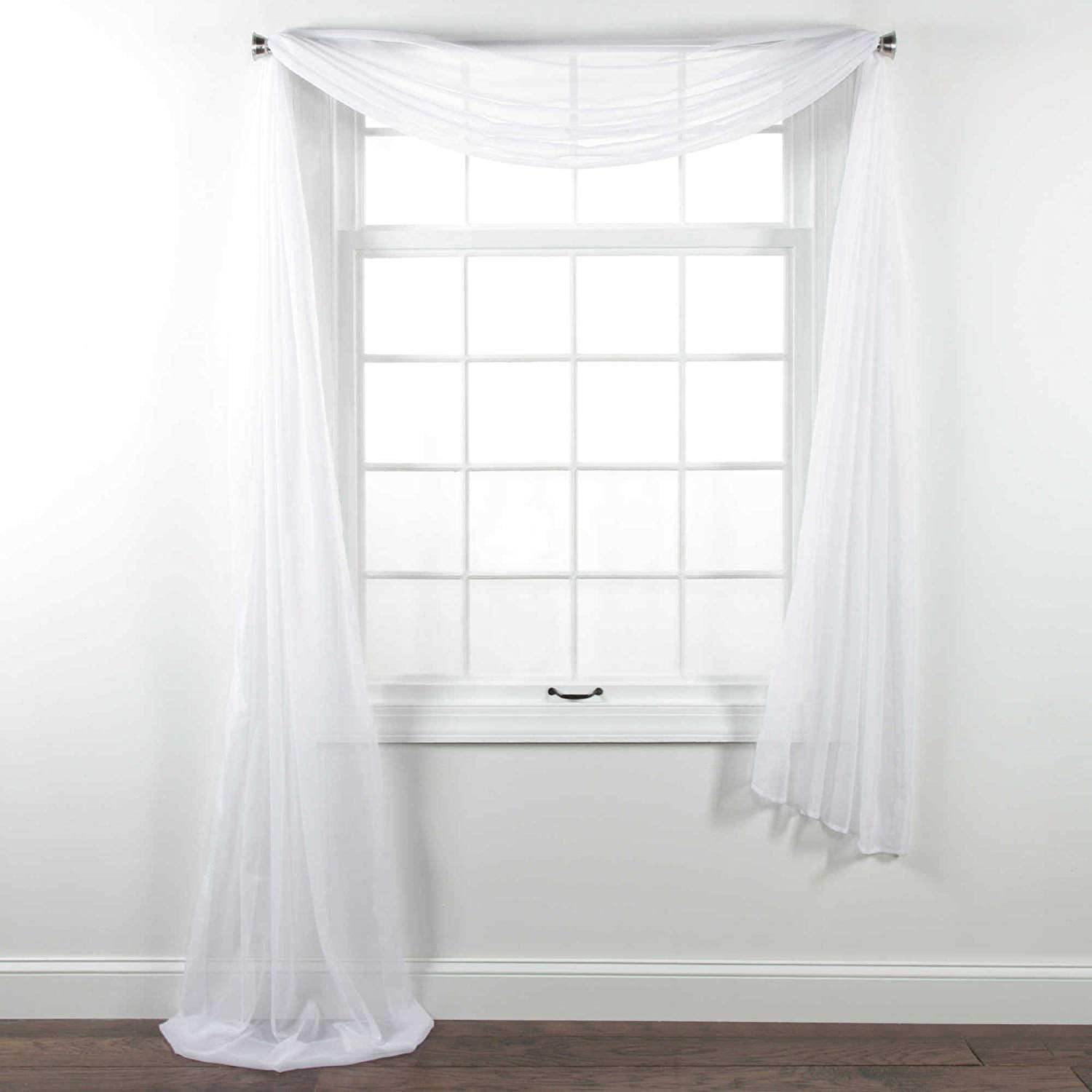 Solid Sheer Window Scarf | Decotex - Walmart.com
