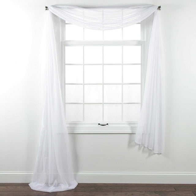 Solid Sheer Window Scarf | Decotex - Walmart.com
