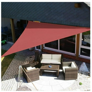 LOVE STORY Sun Shade Sail 16' x 16' x 16' Sand Triangle Canopy UV Block ...