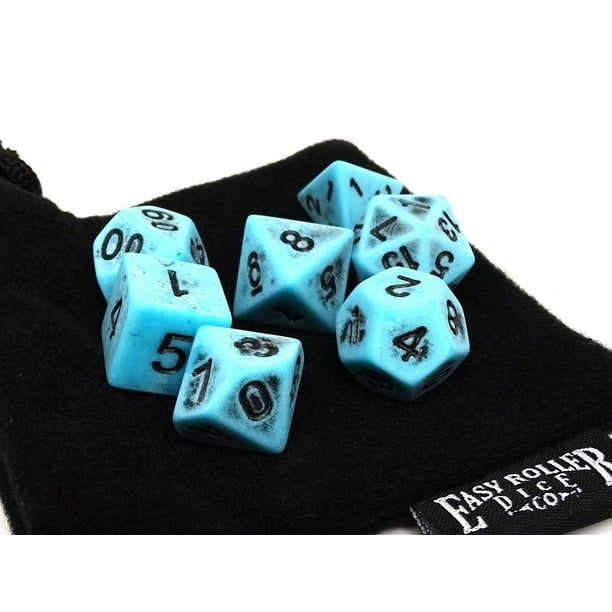 Ancient Topaz Dice Collection - 7 Piece Set - Walmart.com