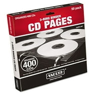 C-Line CD/DVD Refillable D-Ring Binder Kit, Holds 80 Discs, Black - Walmart.com