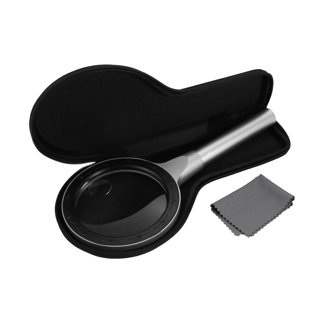 Handheld Illuminated Magnifier 12 LED Light 2 Lens 3x 8x Magnifying ...