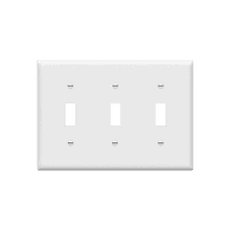 Enerlites Triple Light Switch Wall Plate, Gloss Finish, Standard Size 3 ...