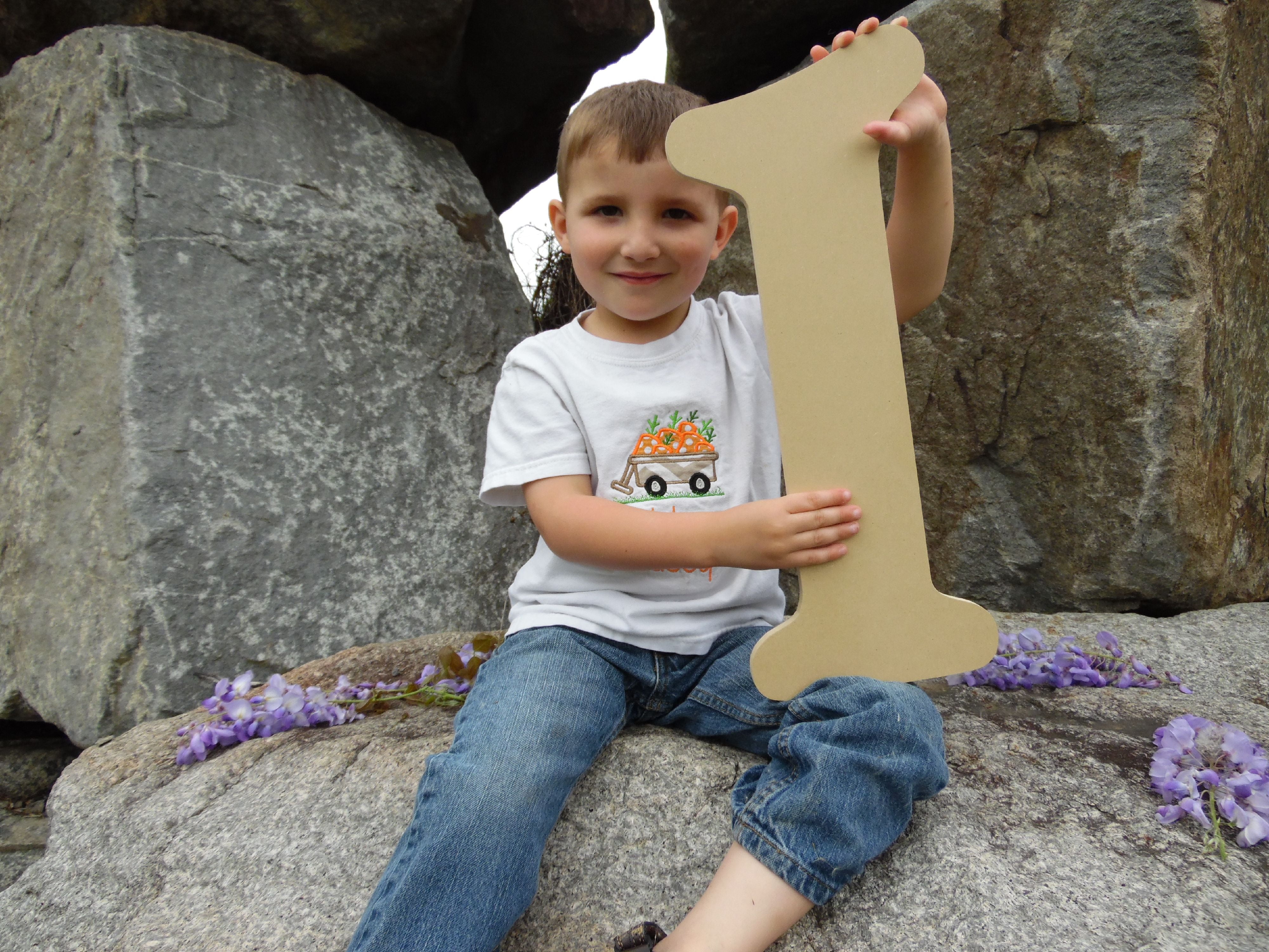 Wooden Letter (I) Unfinished 6" Wood Craft Letter, Paintable, Build-A ...