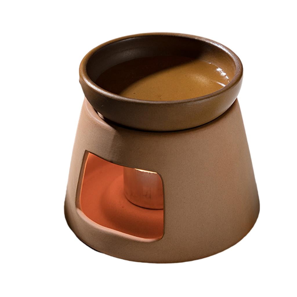 Teapot Warmer, Retro Heating Ceramic Tea Set with Candle, Warmer Tea ...