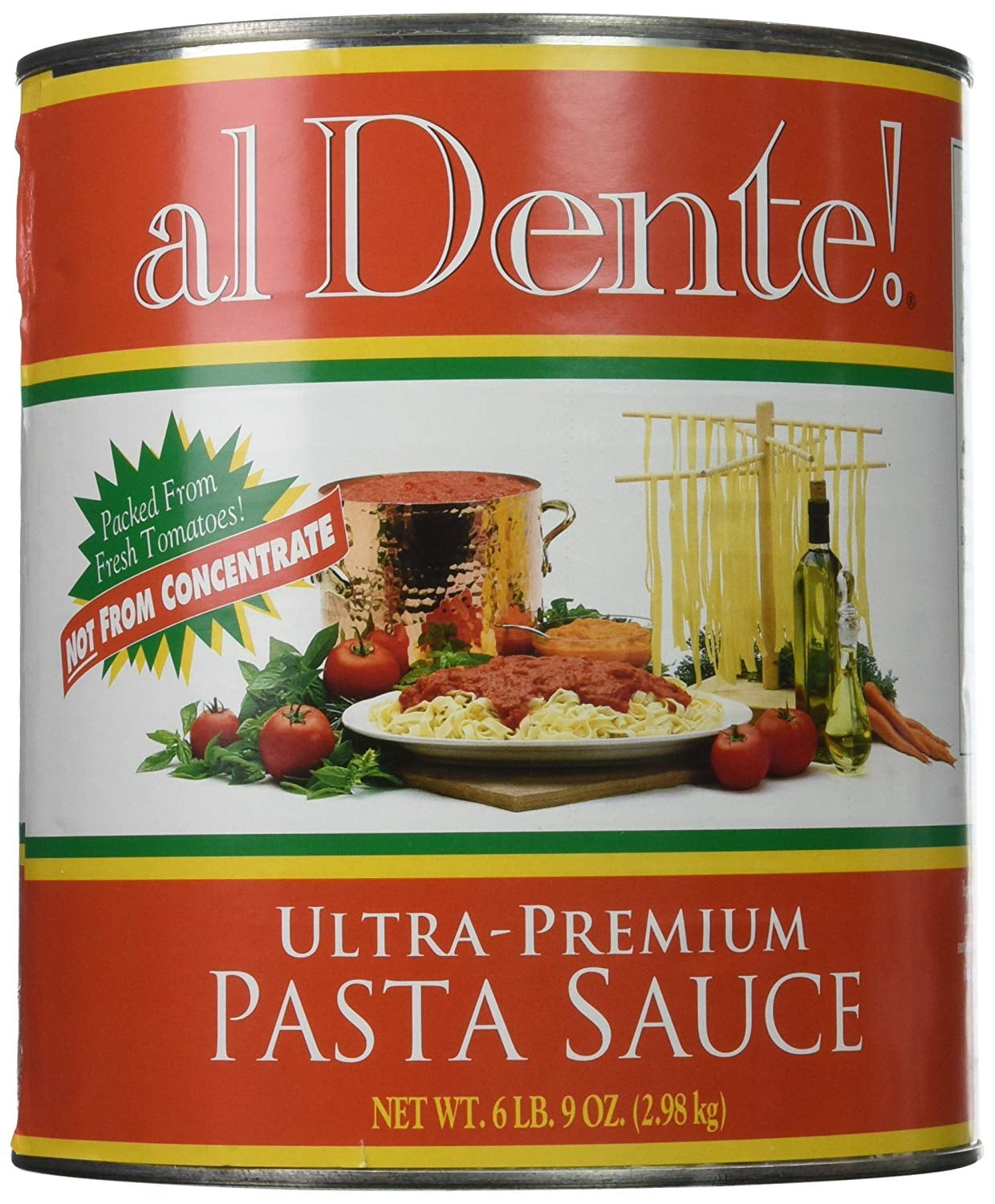 al Dente Ultra Premium Pasta Sauce No. 10 Can - 6 LB 9 OZ - (Case of 6 ...