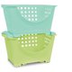 Homz Stackable Storage Bins for Kids, Set of 6, Multiple Colors ...