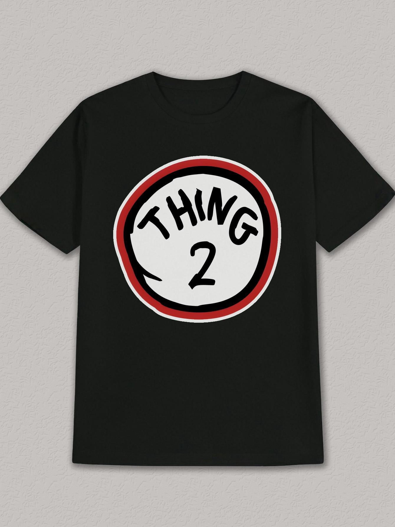 s Dr. Seuss Thing 1 & Thing 2 T Shirt Iconic Green Eggs & Ham Book ...
