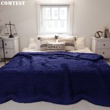 Comtest Chunky Knit Blanket Throw Blanket, 47 "x 59", Navy - Walmart.com