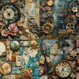 SunWMart Premium 6x6 Inch Single-Sided Scrapbook Paper Pad for Crafting ...