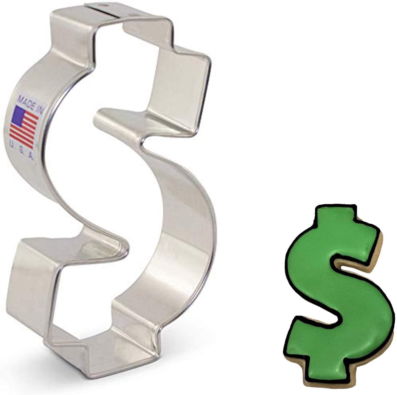 Money Cupcake Topper Dollar Sign Cookie Cutter USD Fondant Cutter ...