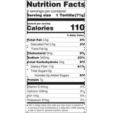 Ole Xtreme Wellness Low Calorie Healthy Spinach and Herbs Wraps, 6ct ...