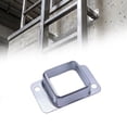 Metal Square Post Flange Base Deck Fence Wall Mount Rails End Bracket ...