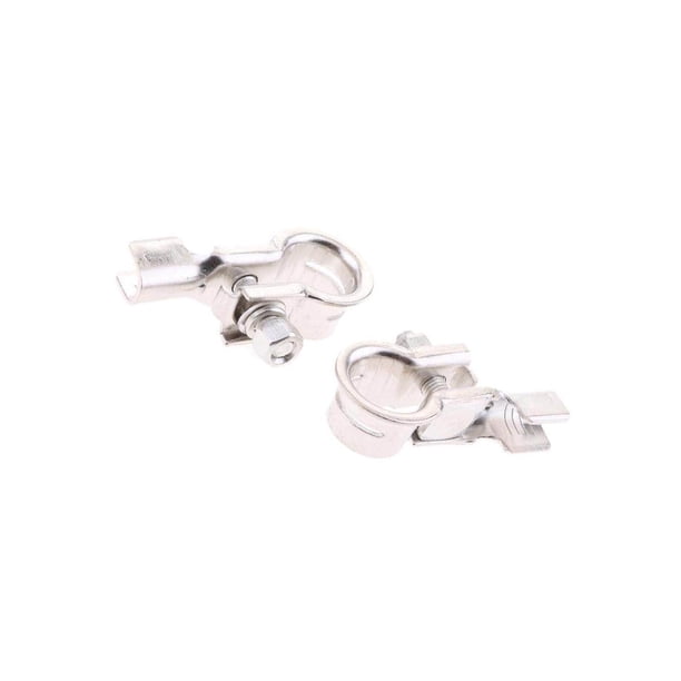 Pair Car Copper Positive & Negative Battery Clamp Battery Terminal ...